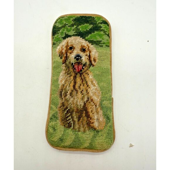 No Brand | Accessories | Vintage Needlepoint Golden Doodle Retriever ...